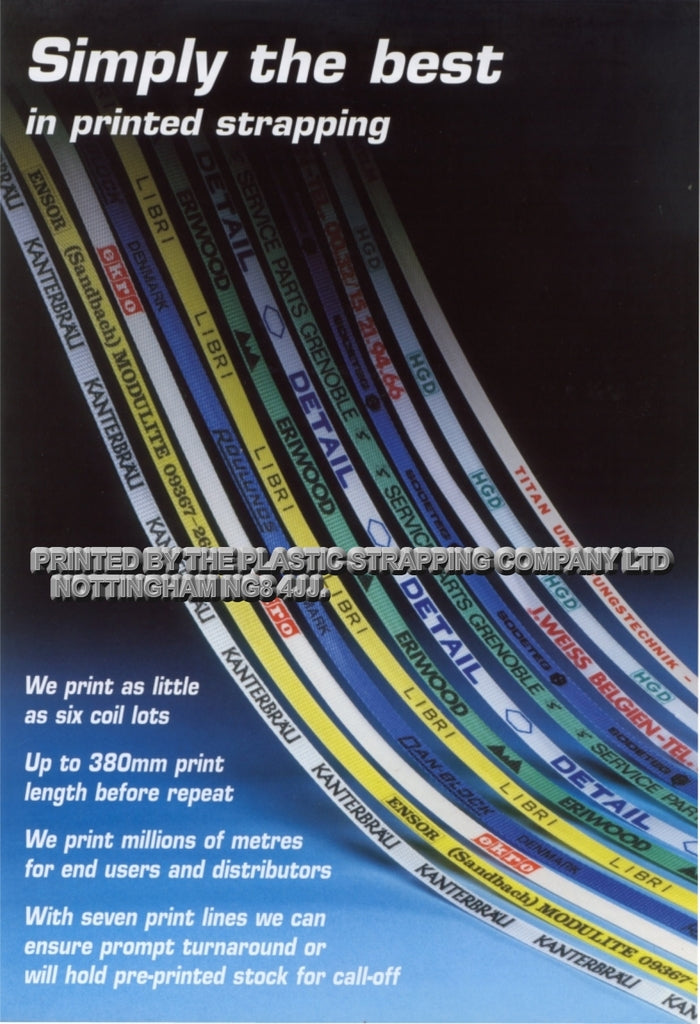 Printed Plastic Strapping,